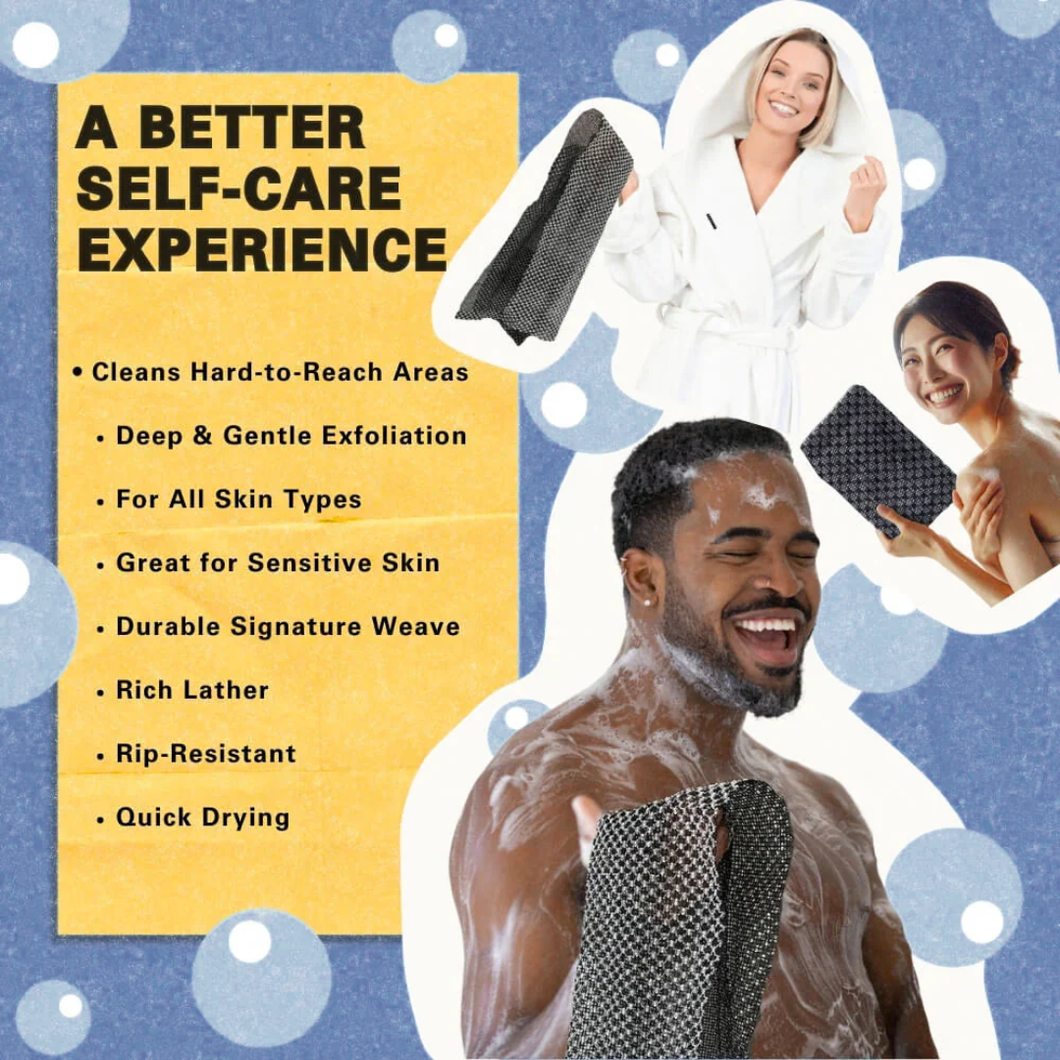 Alorin's Exfoliating Antibacterial Shower Towel